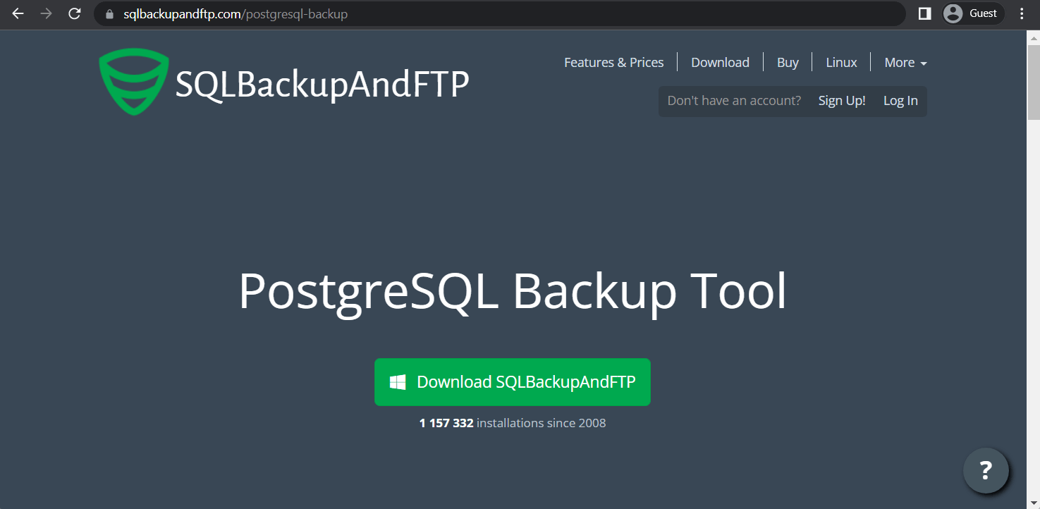 PostgreSQL backup tools. PostgreSQL backup software solutions